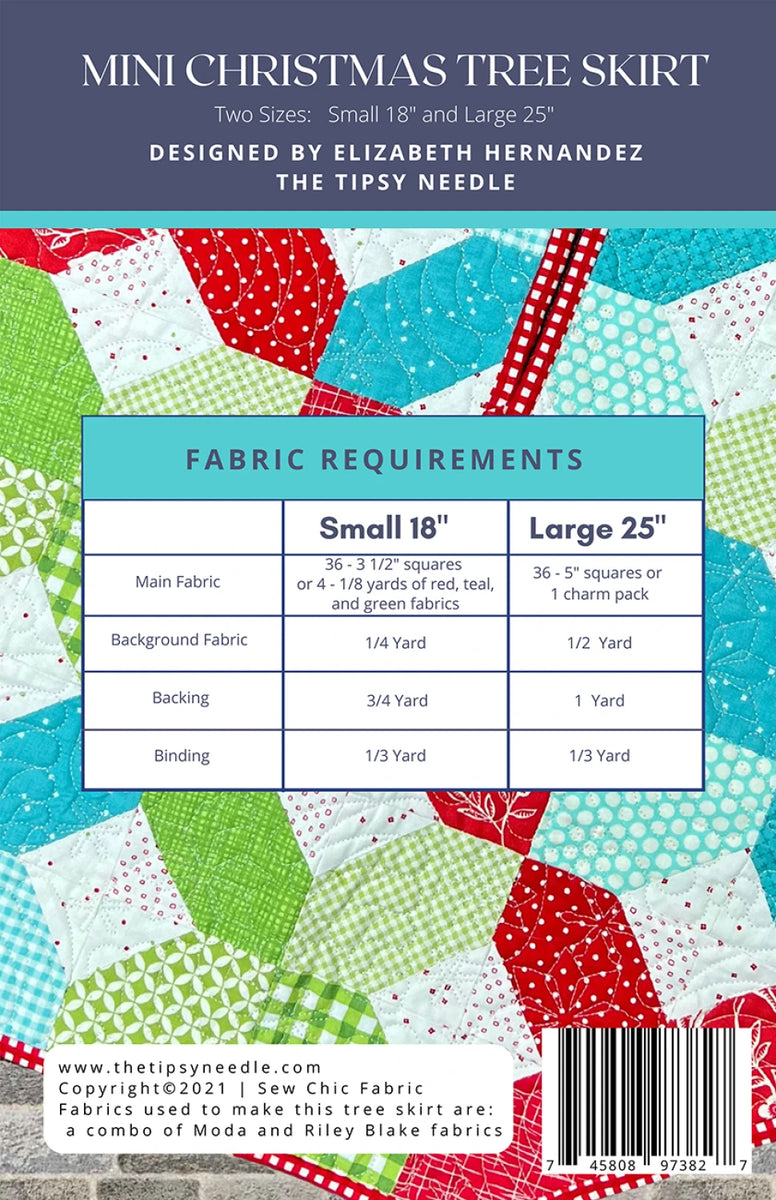 MINI TREE SKIRT PATTERN – Quilter's Corner SD