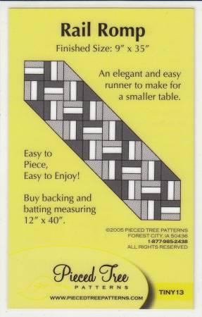 RAIL ROMP PATTERN – Quilter's Corner SD