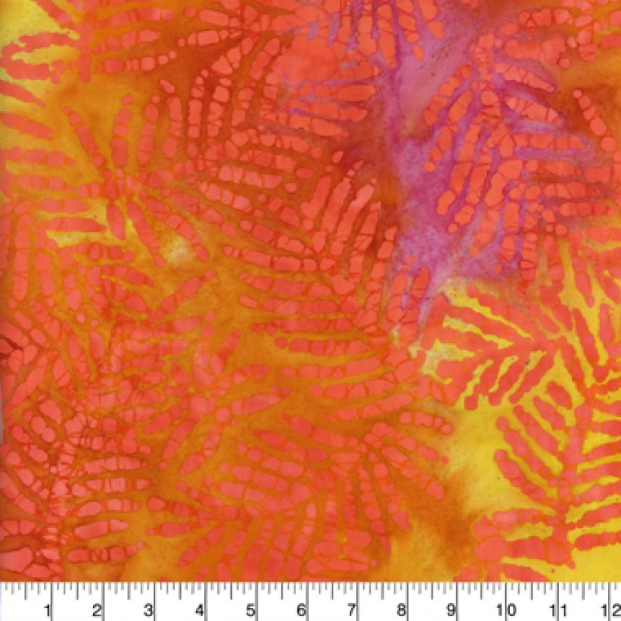 FERN ORANGE YELLOW BATIK – Quilter's Corner SD